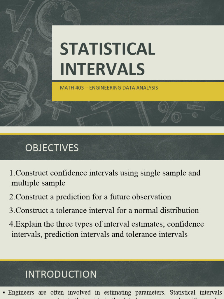Statistics Interval | PDF | Confidence Interval | Statistics Statistics Interval | PDF | Confidence Interval | Statistics