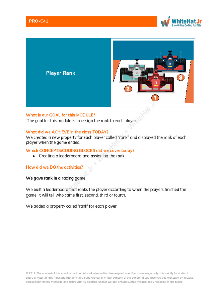 Player Rank: PRO-C41 | PDF | Computing | Software Engineering