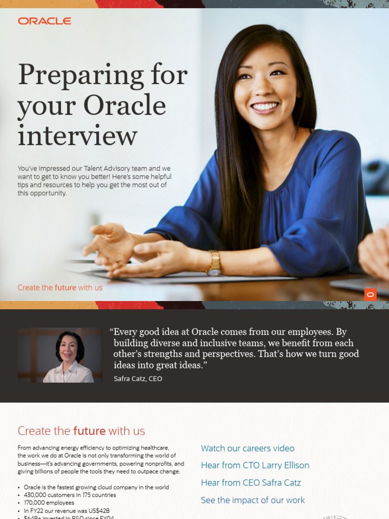 Preparing | PDF | Oracle Corporation | Interview
