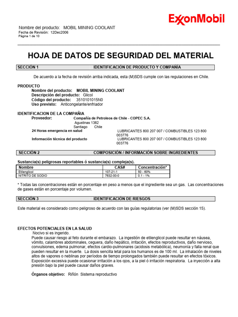Hds-Mobil Mining Coolant | PDF | Agua | Ventilación (Arquitectura)