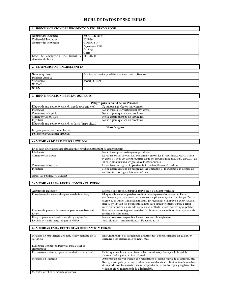 Hds-Mobil Dte 24 | PDF | Agua | Toxicidad