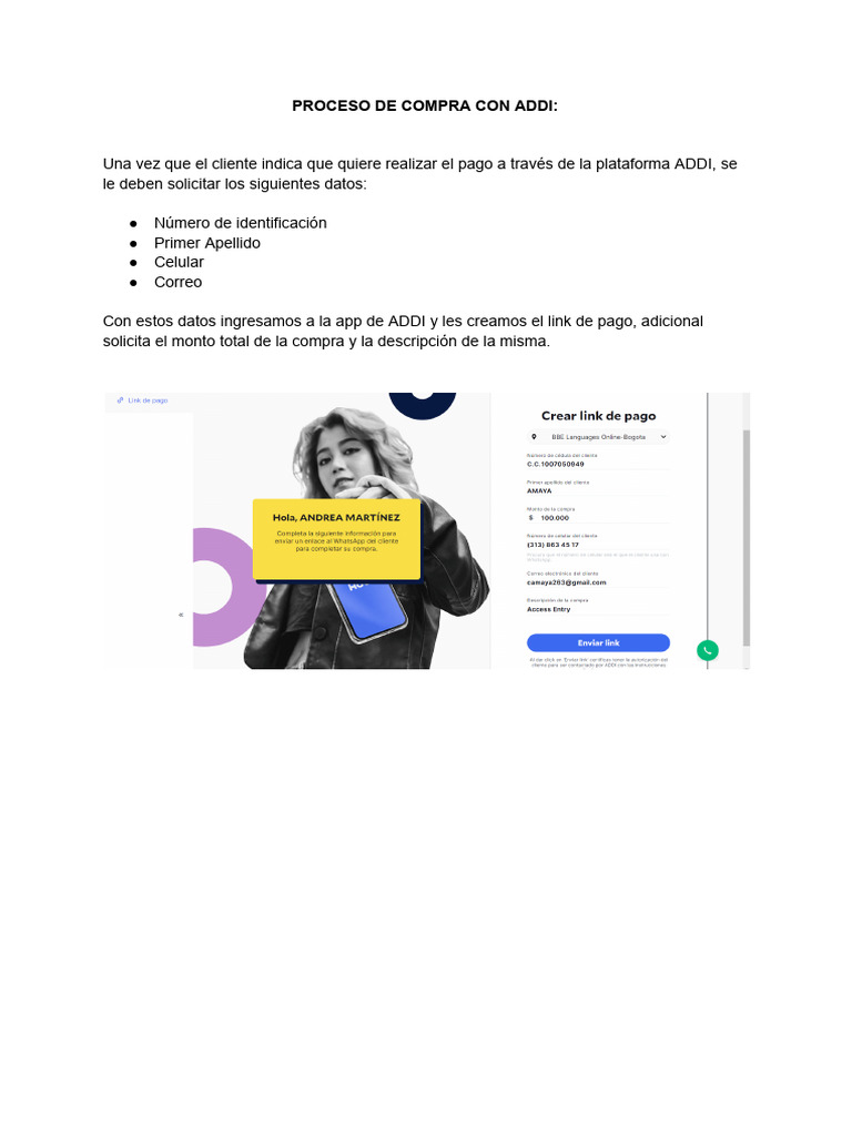 Proceso de Compra Con Addi | PDF