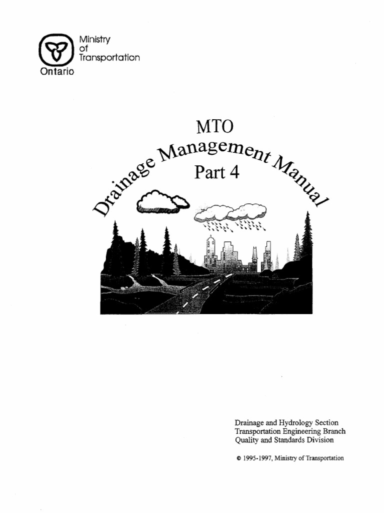 MTO Drainage Manual Design Charts | PDF | Drainage Basin | Shear Stress