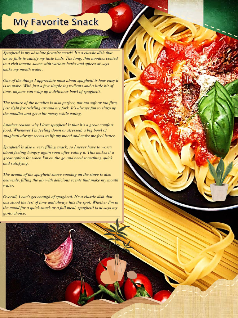 My Favorite Snack | PDF