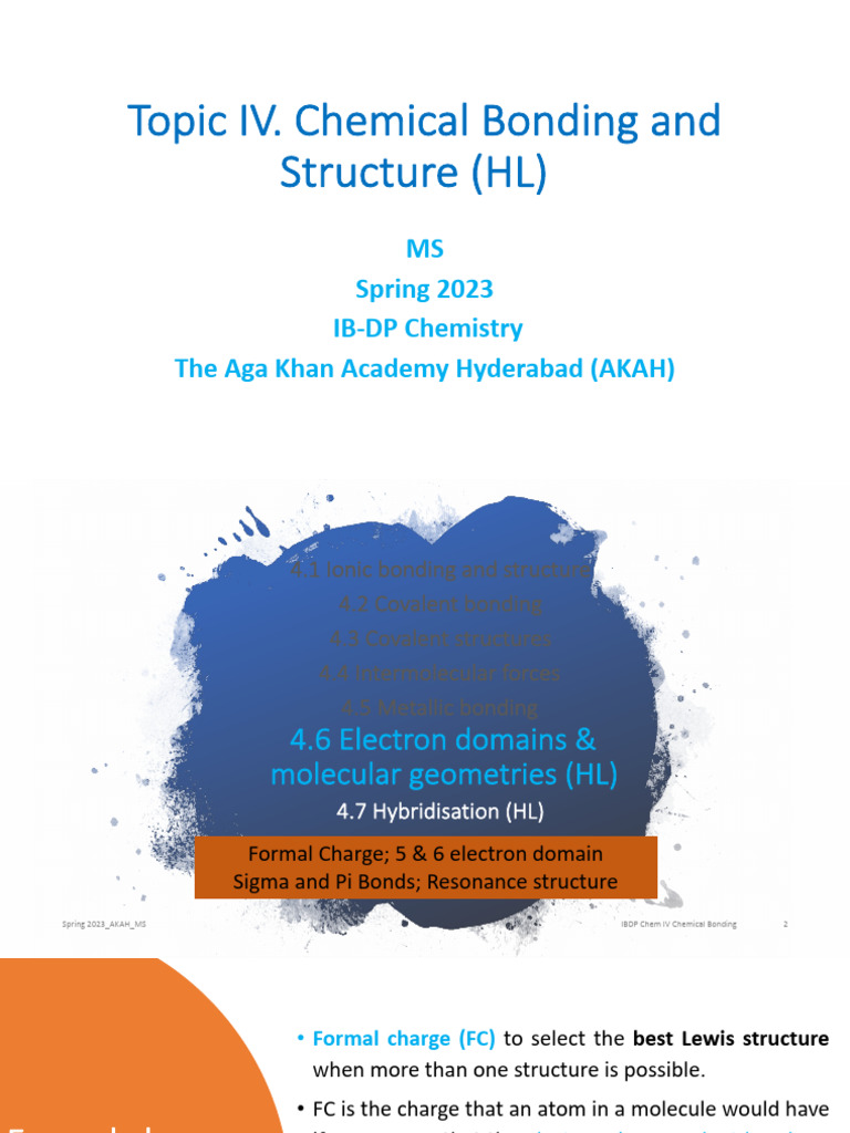4.06 4.07 HL Chemical Bonding Structure | PDF | Chemical Bond ...