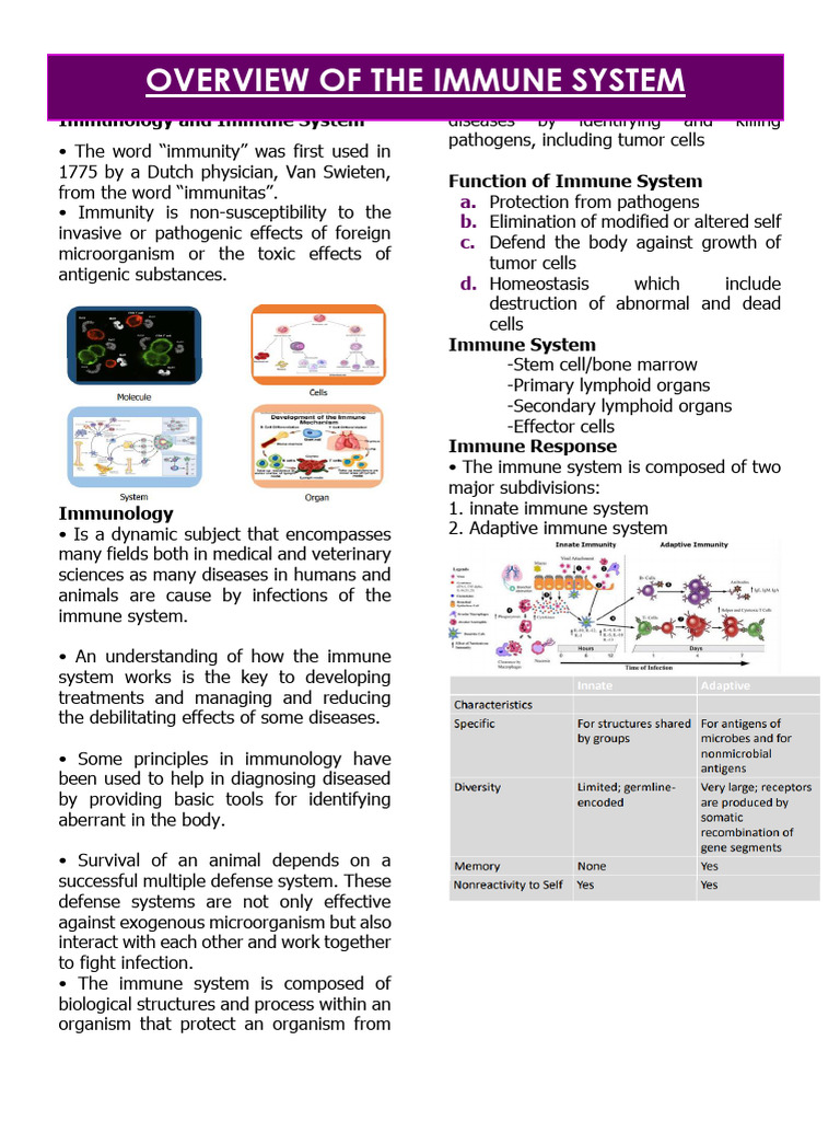Introduction To Immunology | PDF | Immune System | Lymphocyte