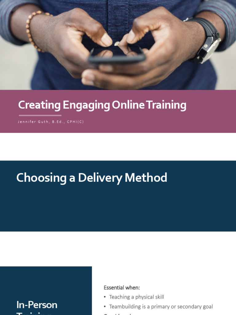 Creating Engaging Online Training PDF | PDF | Educational Technology ...