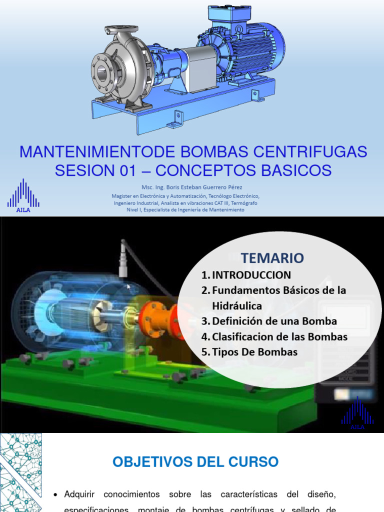 Sesión 01 - Mantenimiento de Bombas Centrifugas | PDF | Presión | Bomba