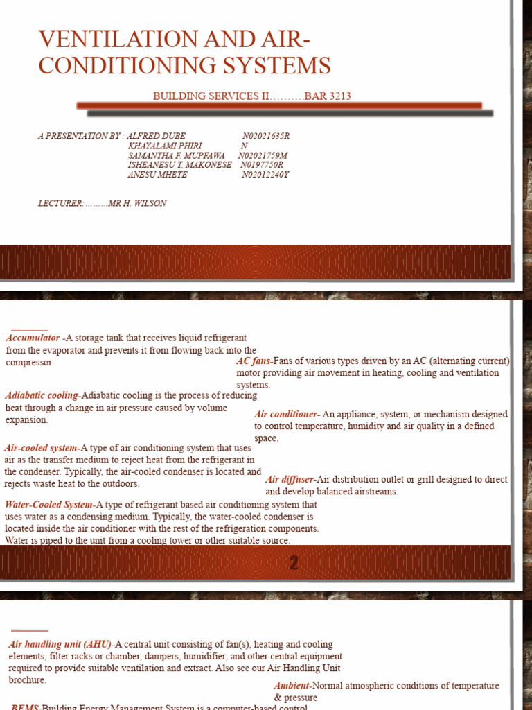 Building Services II,,Group 2a - Ventilation and Air Conditioning Systems | PDF | Air ...