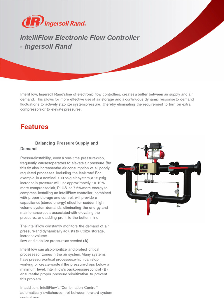 IntelliFlow Electronic Flow Controller - Ingersoll Rand - en | PDF | Pressure | Energy Technology