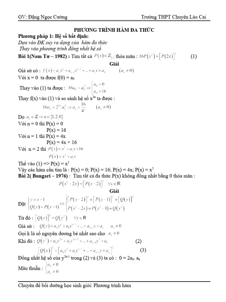 PTH Da Thuc Da Sua | PDF