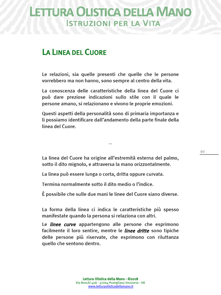 La Linea Del Cuore | PDF