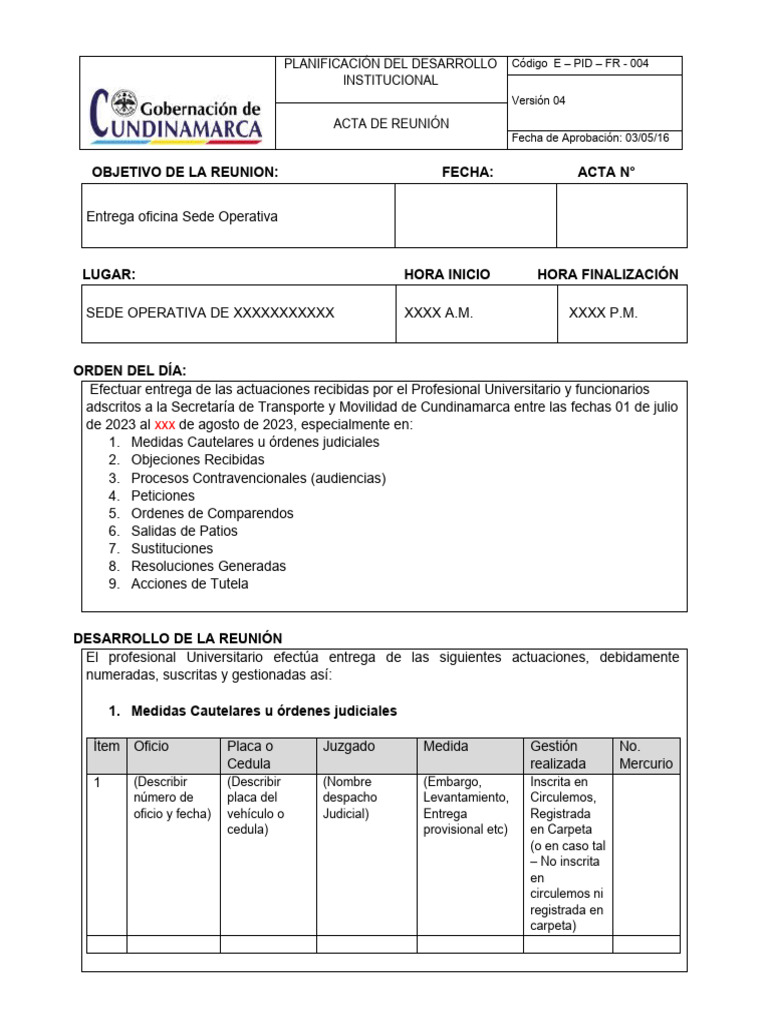Acta Entrega STMC A Movidic 03.08.2023 | PDF Acta Entrega STMC A Movidic 03.08.2023 | PDF