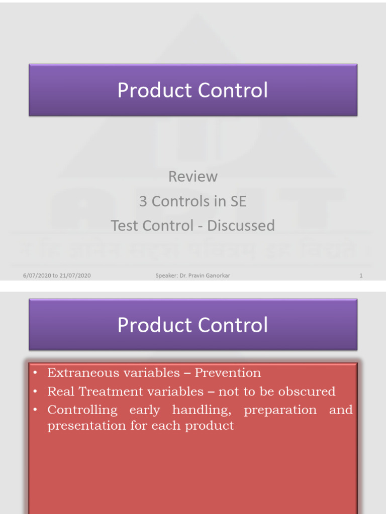 4 Product Control - Panel Control in SE PDF | PDF
