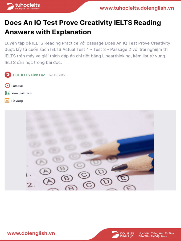 IQ Tests and Creativity Explained | PDF | Creativity | Thought