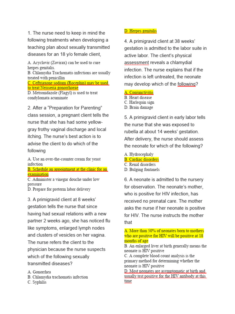 Communicable Disease 2 Answers | PDF | Hepatitis | Hiv/Aids