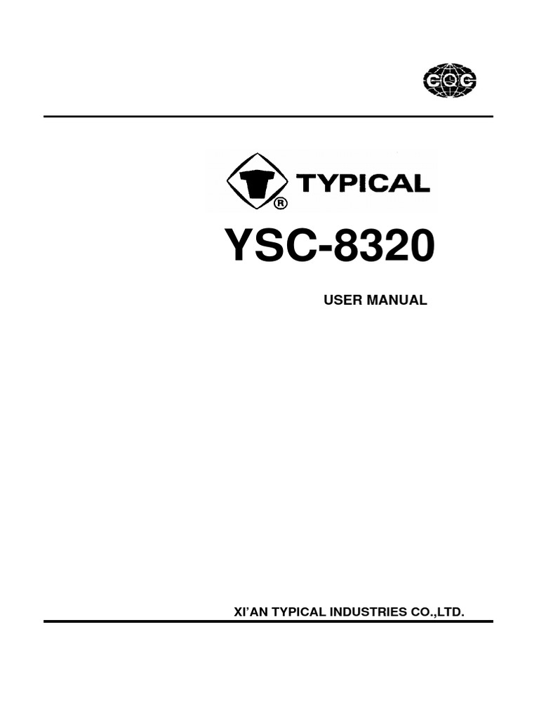 Ysc 8320 | PDF | Sewing | Electric Motor
