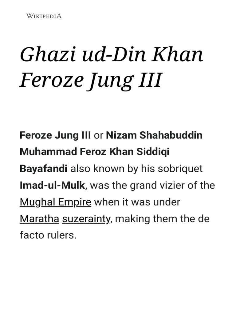 Imad-ul-Mulk: Rise and Controversies | PDF | Mughal Empire | Timurid ...