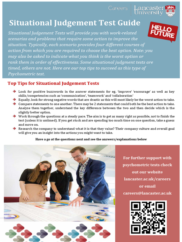 NEW Situational Judgement Test Guide | Download Free PDF | Employment ...