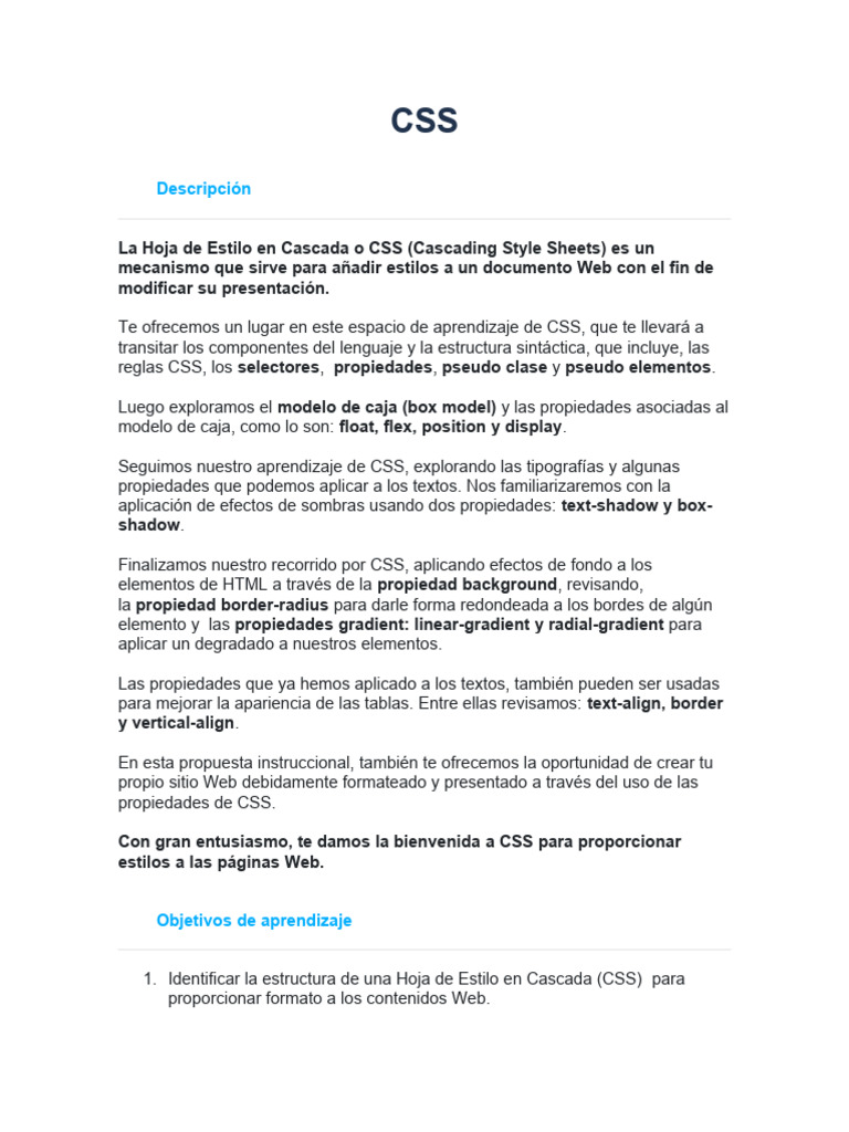 Introduccion CSS | PDF | Informática | Ingeniería de software