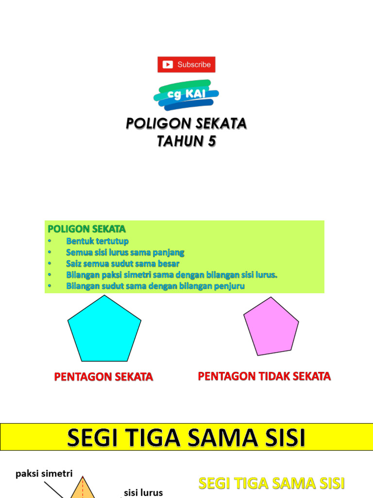 Poligon Sekata Tahun 5 | PDF