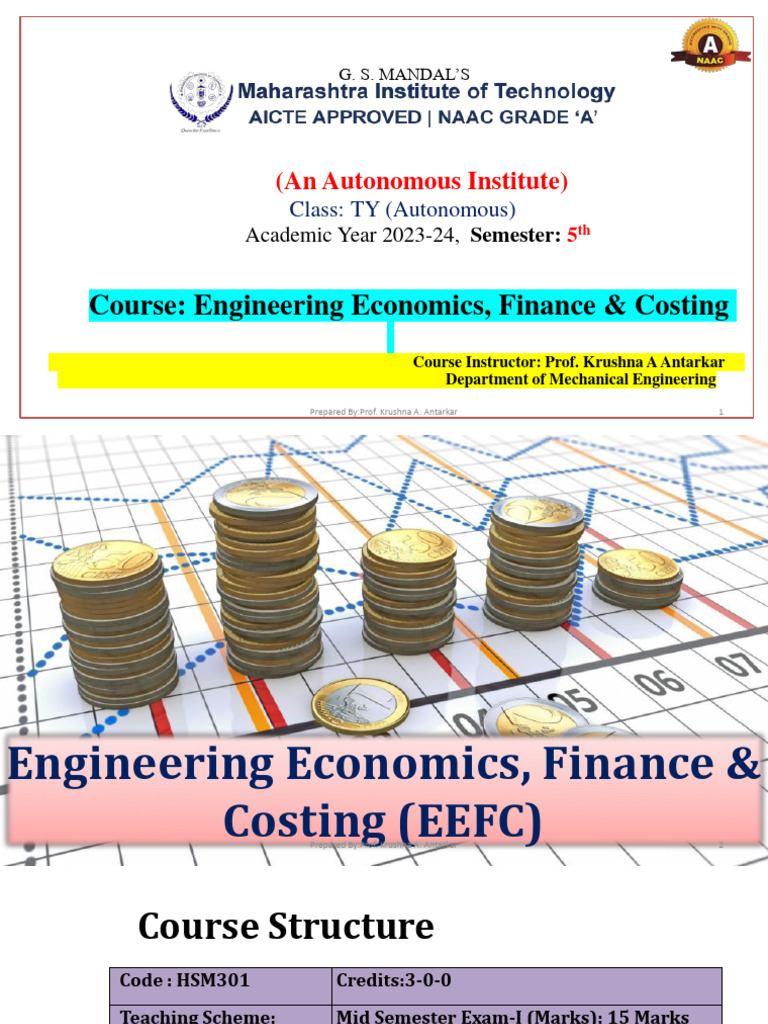 Engineering Economics Course Outline | PDF | Demand | Supply (Economics)