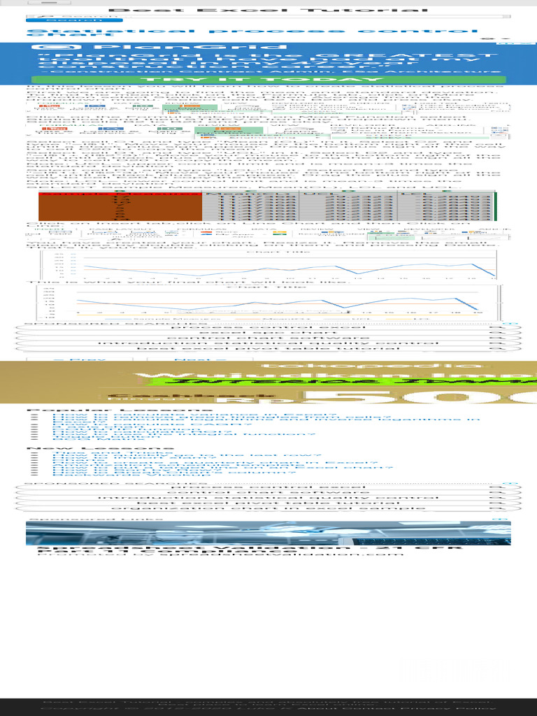 Best Excel Tutorial - Statistical Process Control Chart | PDF ...