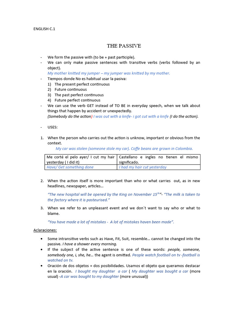 English C | Download Free PDF | Subject (Grammar) | Adverb