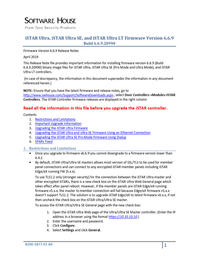 iSTAR Ultra FW v6 6 9 RN 8200 1877 01 A0 en | PDF | World Wide Web ...
