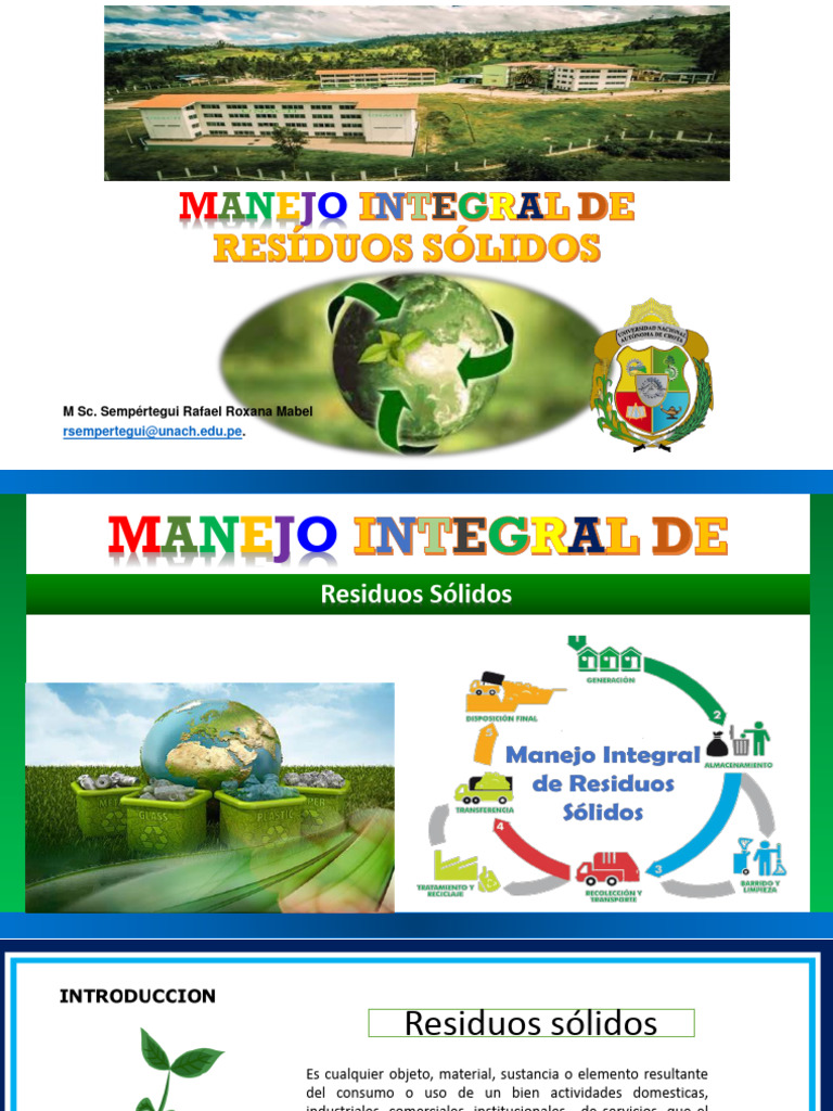 Manejo de RR - SS | PDF | Residuos | Reciclaje