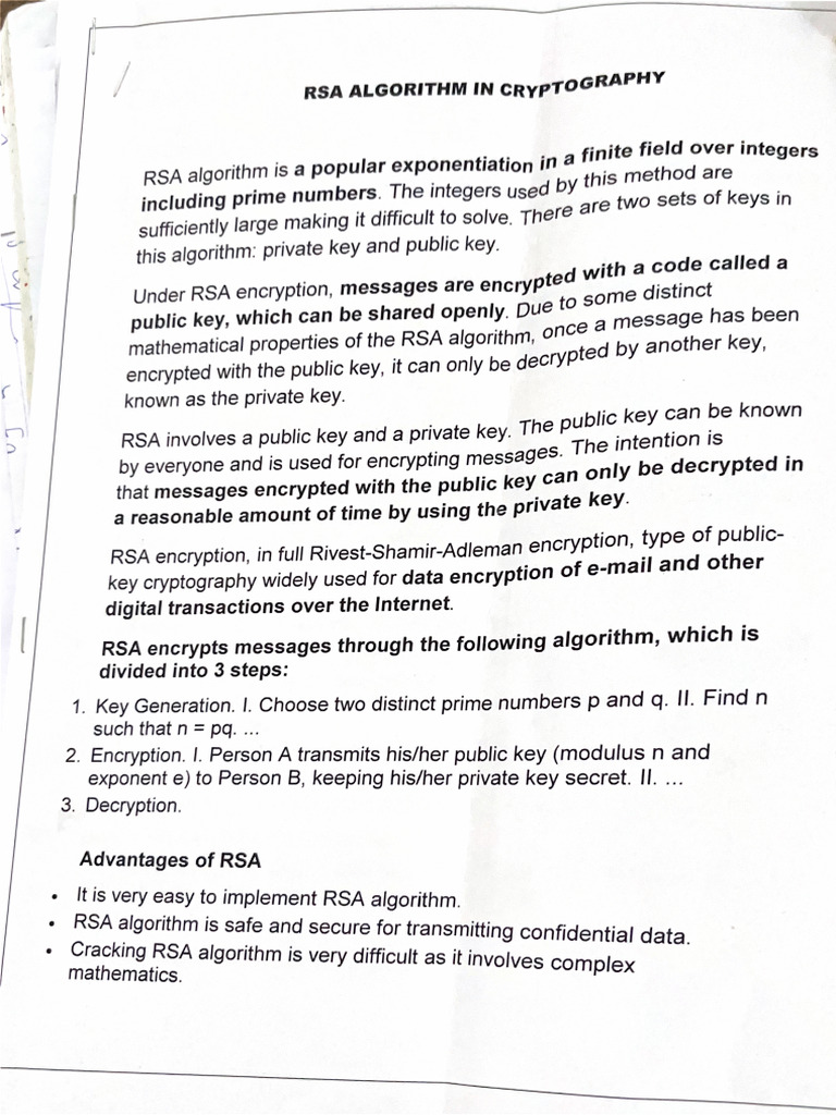 RSA 10mark Important | PDF