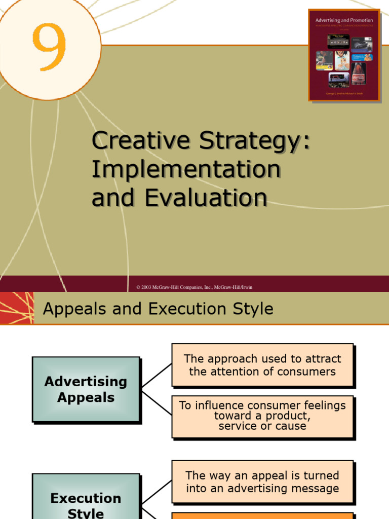 Chapter-9 Creative Strategy Implementation and Evaluation | PDF | Brand | Advertising