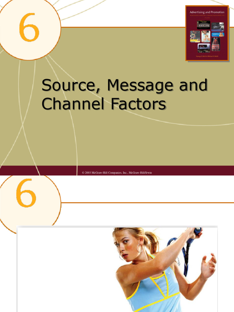 Chapter 6 Source Message and Channel Factors | PDF | Advertising | Credibility