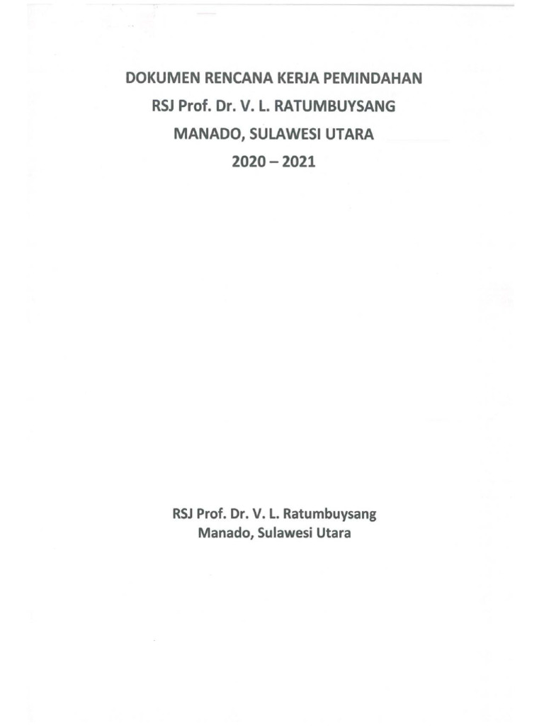 RPP RSJ Sulut 2020 2021 | PDF