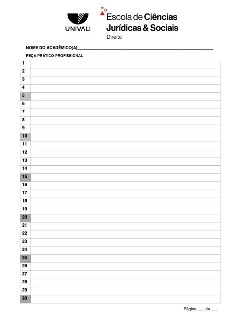 Folha Pautada Oab | PDF