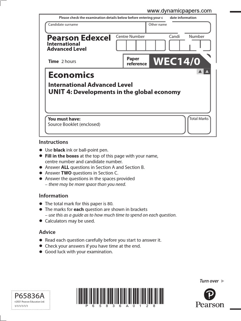 IAL Economics U4 | PDF | Taxes | Government Budget Balance