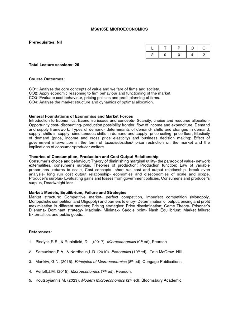 MICROECONOMICS | Download Free PDF | Microeconomics | Economics