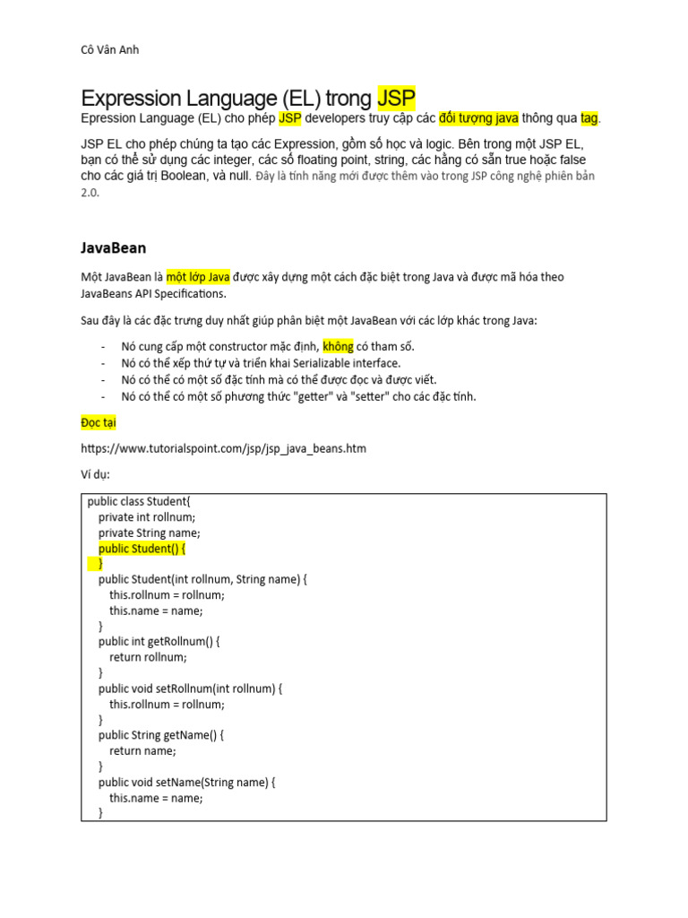 03 ExampleEL&JSTL | PDF