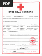 Certificado Medico Cruz Roja Formato | PDF | Programas sociales | Medicina CLINICA