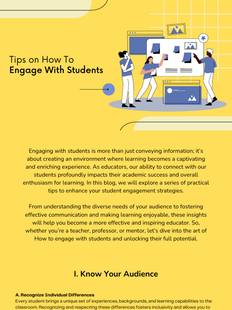Tips On How To Engage With Students | PDF | Learning | Teaching Method