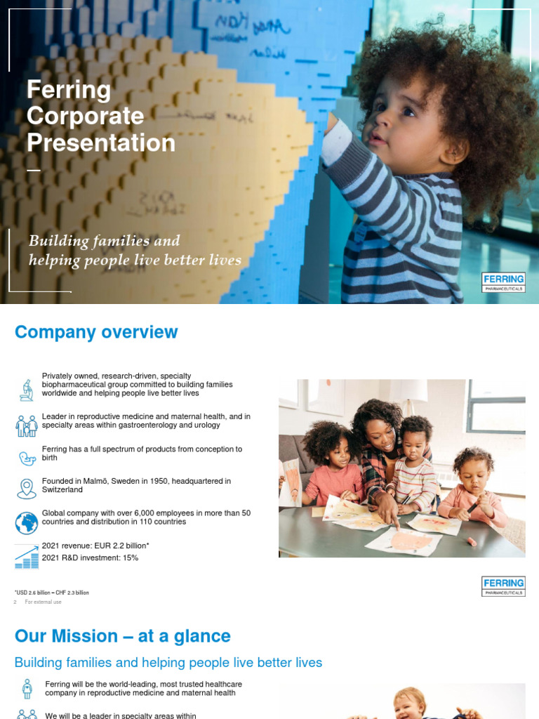 Ferring Corporate Presentation | PDF | Maternal Death | Health Sciences