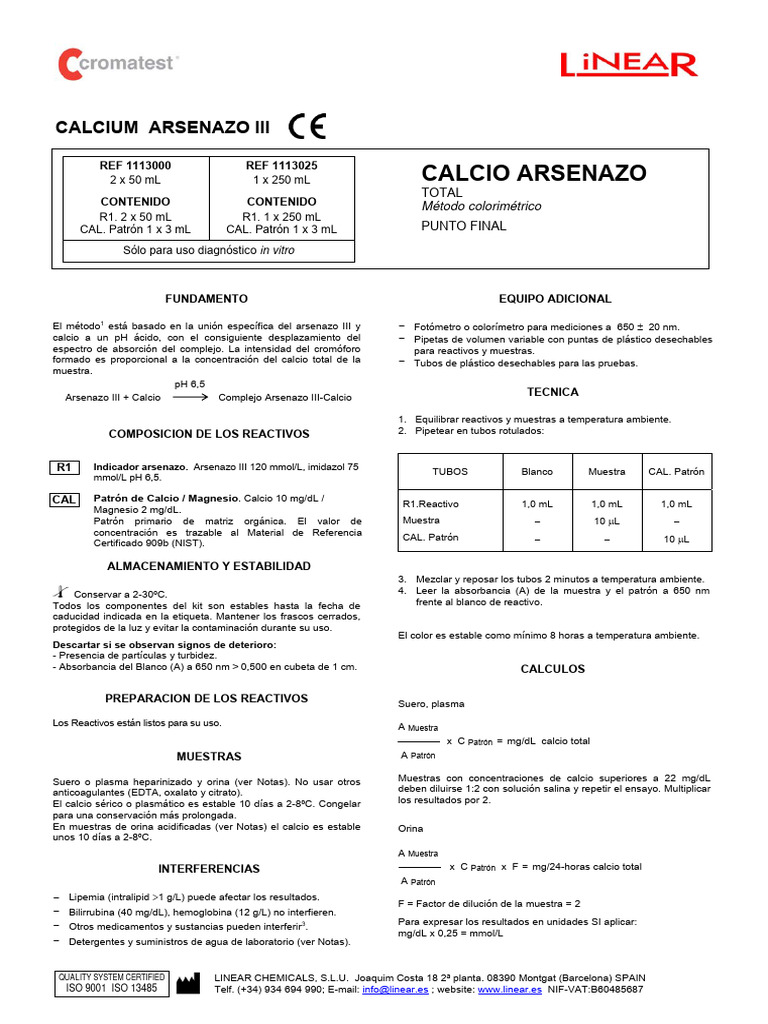 1113000C-Rev.-03.pdf CALCIO | PDF | Calcio | Química