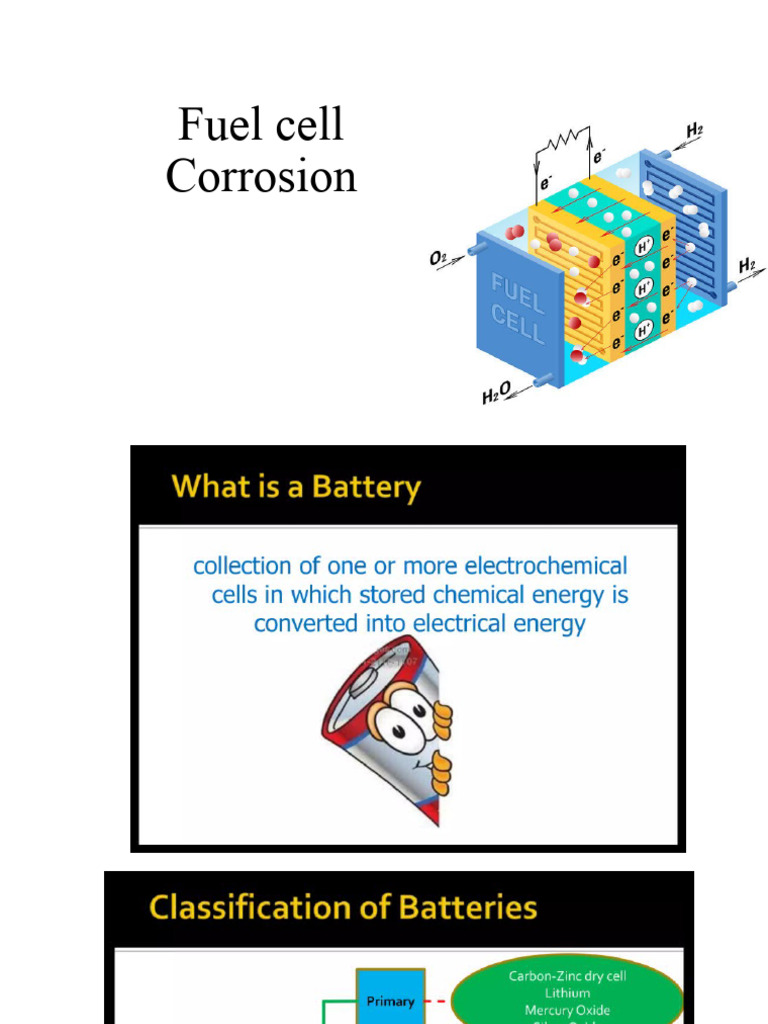 Electrocheistry-Fuel Cell and Corrosion | PDF | Lithium Ion Battery | Anode