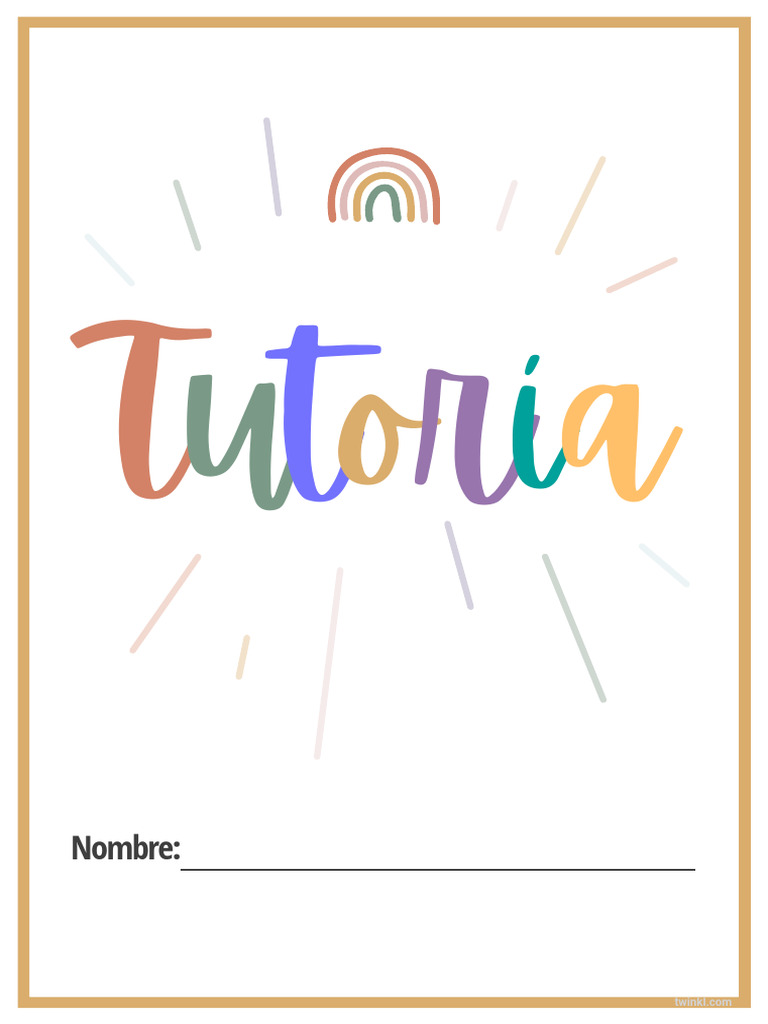 Sa Es 1687534902 Caratula de Tutoria Ver 1 | PDF