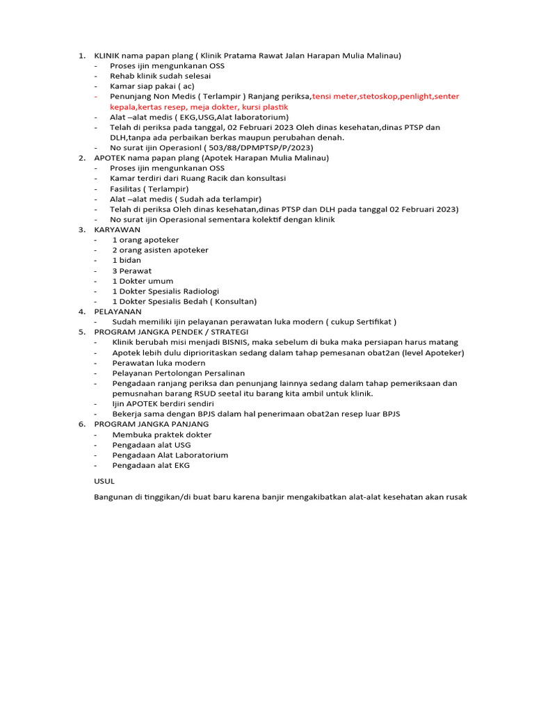 Bahan Rapat Dengan Omi 24 Mei 2023 | PDF