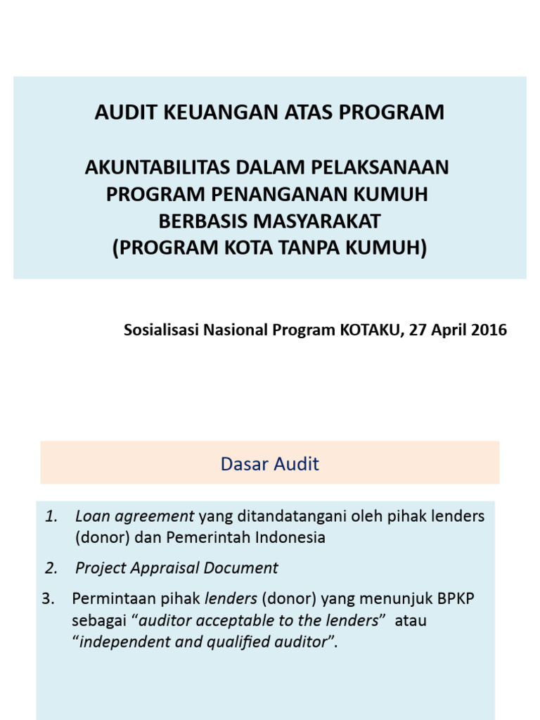 Paparan Audit Dan Sinergi Itda | PDF