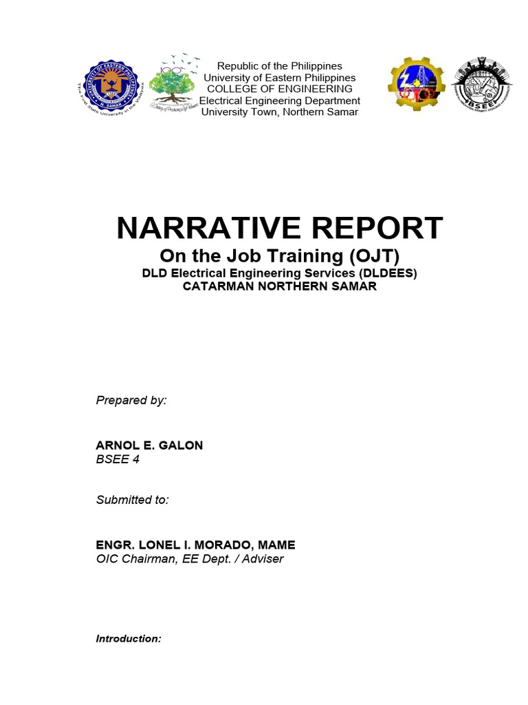 GALON - Narrative-Report-Final OJT | PDF | Business | Computers