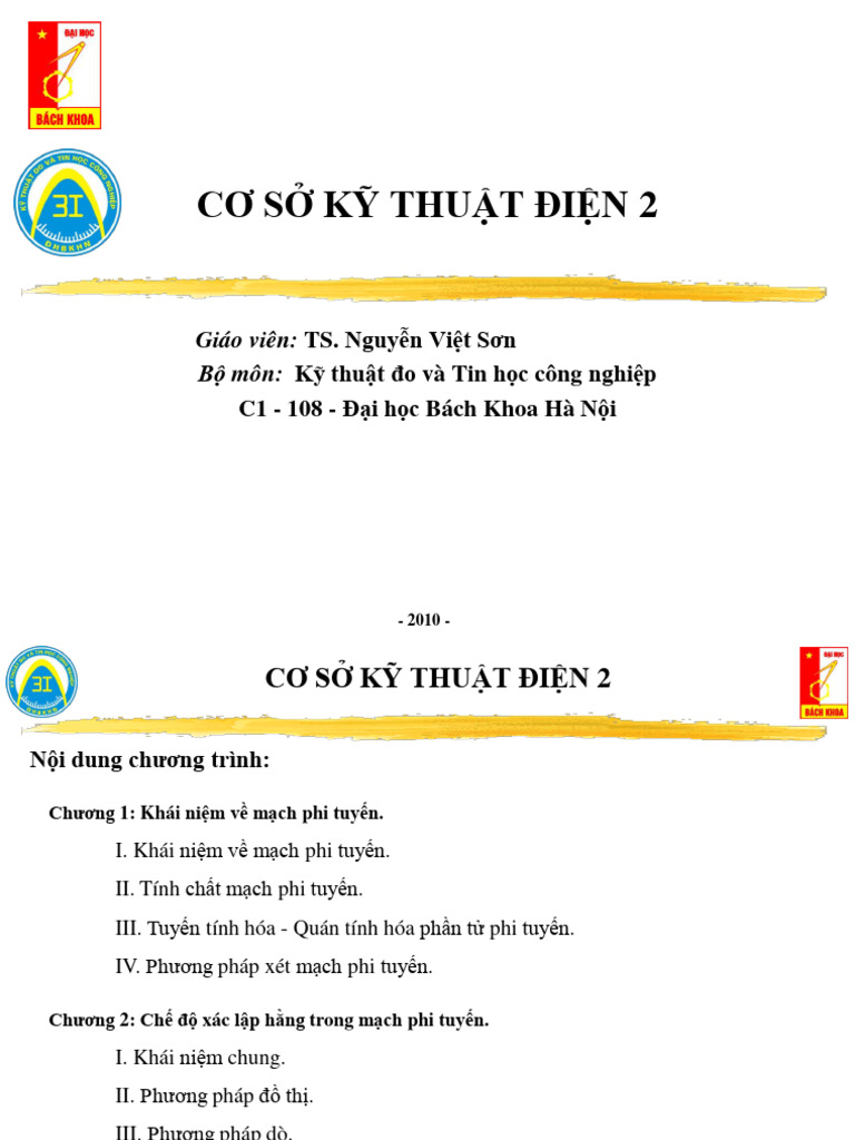 Co So Ky Thuat Dien 2 3574 | PDF