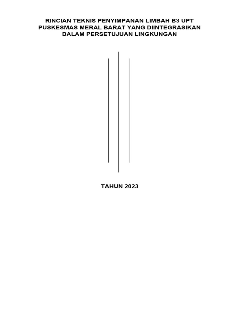 Rintek B3 PKM Meral Barat | PDF