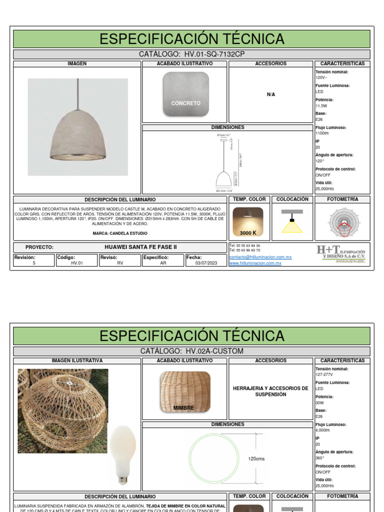 Fichas Técnicas Huawei Santa Fe - r5 - 26.06.2023 | PDF | Diodo emisor ...